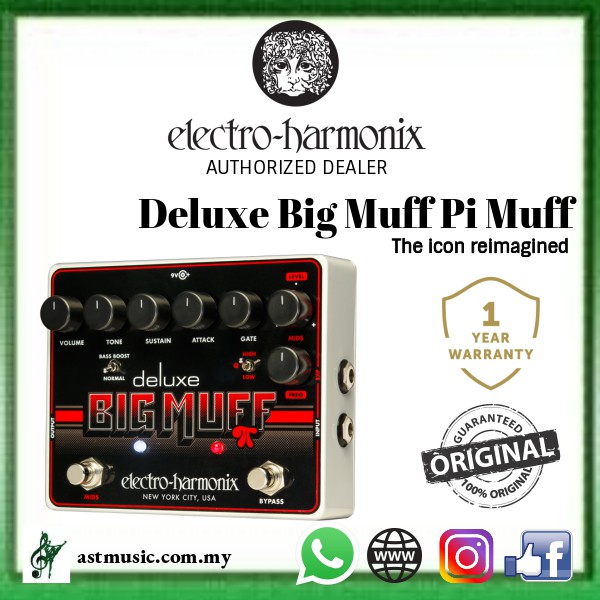 Electro Harmonix Deluxe Big Muff Pi Fuzz Pedal with Mid-Shift | Shopee ...