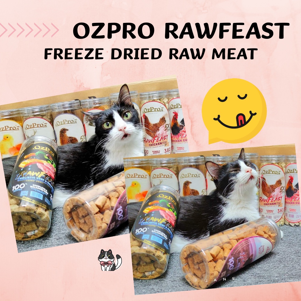 【CLEARANCE!!】Ozpro RawFeast Freeze Dried Raw Meat Cat/ Dog Food ...