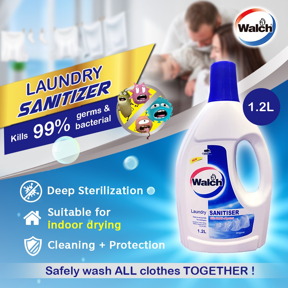 Walch Laundry Sanitizer 1.2L (Original/ Lemon/ Pine) | Shopee Malaysia