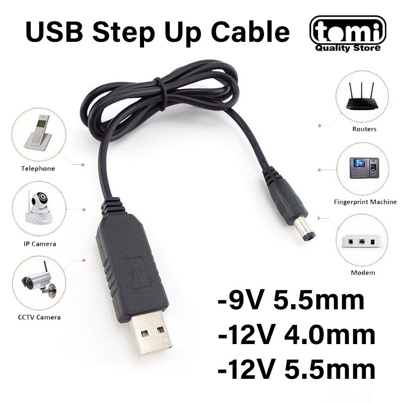 USB Step Up Cable USB Converter 9V 12V Module Boost Connector Line Wire ...