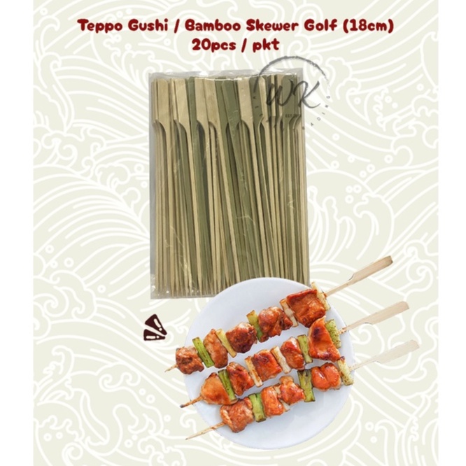 Oden Bamboo Skewer-Golf 20pcs/pkt / Teppo Gushi 18cm | Shopee Malaysia