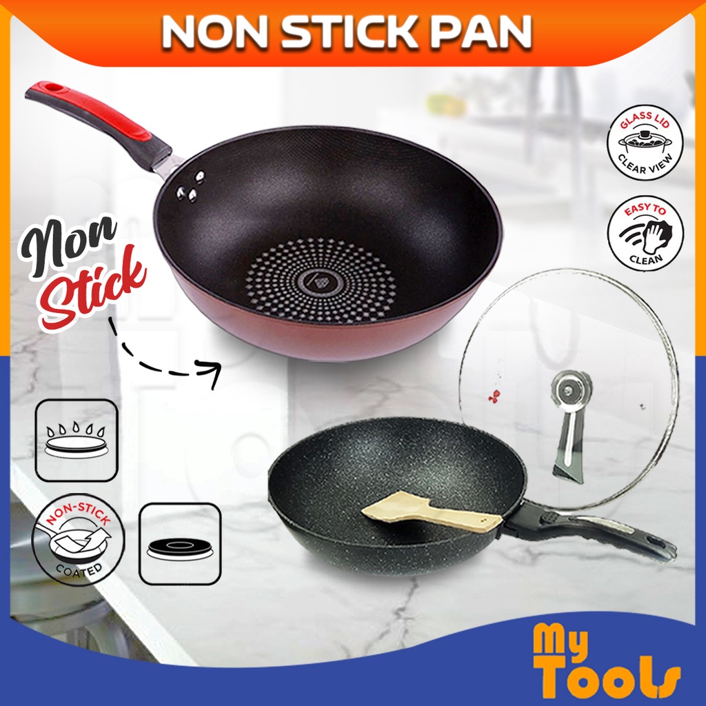 [READY STOCK] DIAMOND / KOREAN Non Stick Frying Wok Pan Pot Maifan ...