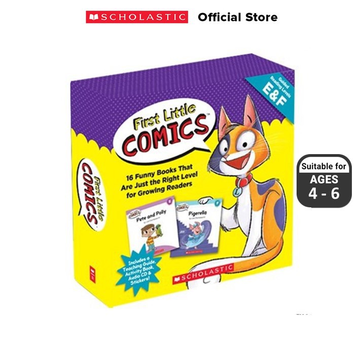 Scholastic First Little Comics Guided Reading Levels E & F With CD ISBN ...