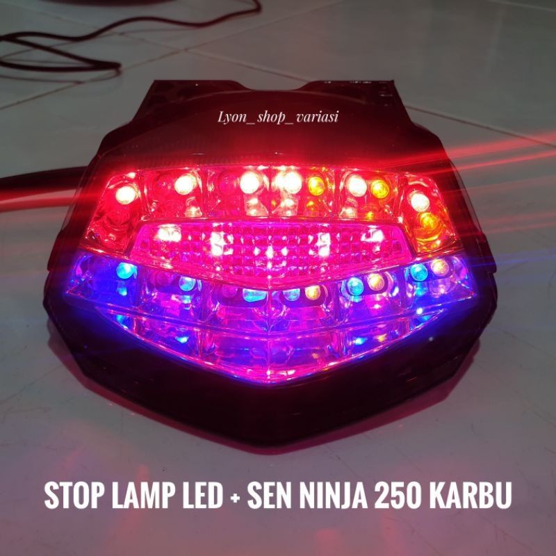 Stop Lamp Led Stop Light Plus Sen Ninja 150 RR Ninja 250 Carburetor 3 ...