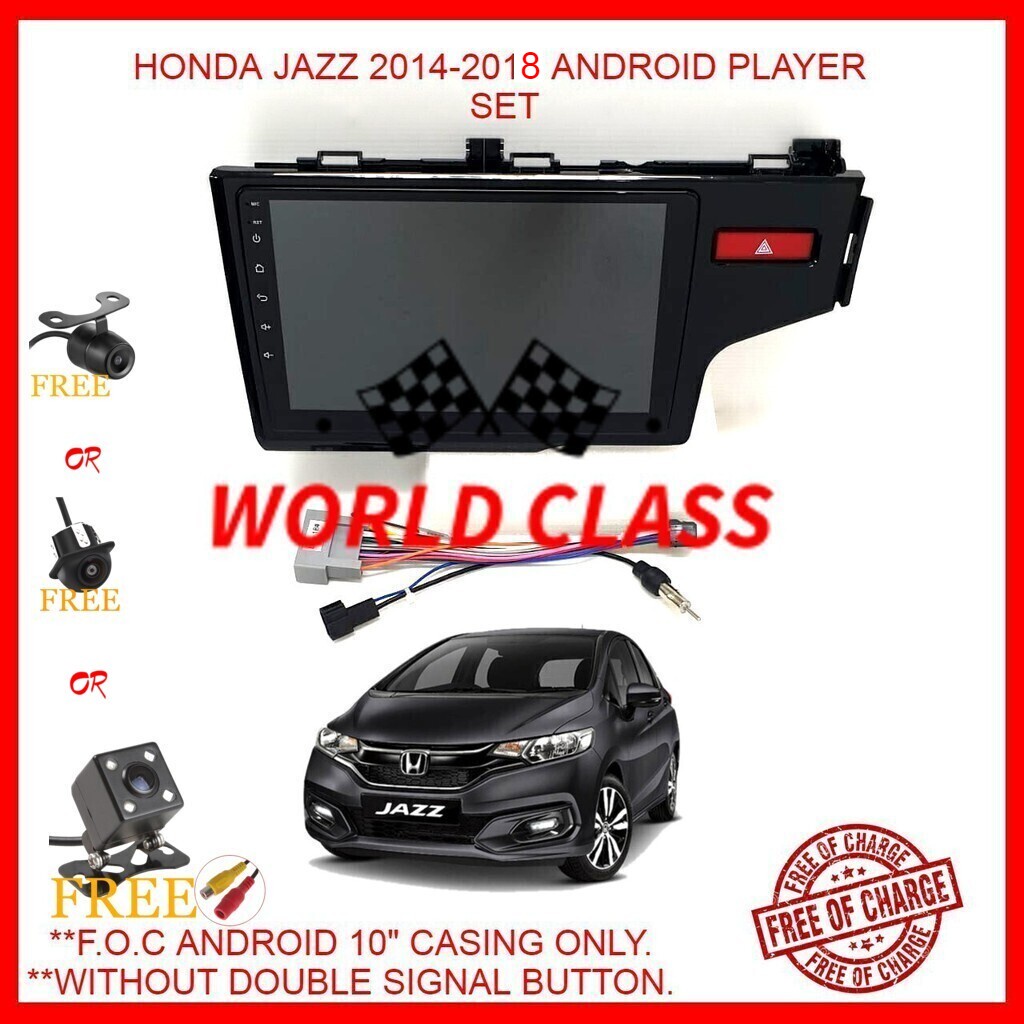 HONDA JAZZ 2014-2018 LOW SPEC 10" ANDROID PLAYER 2.5D FULL HD IPS ...