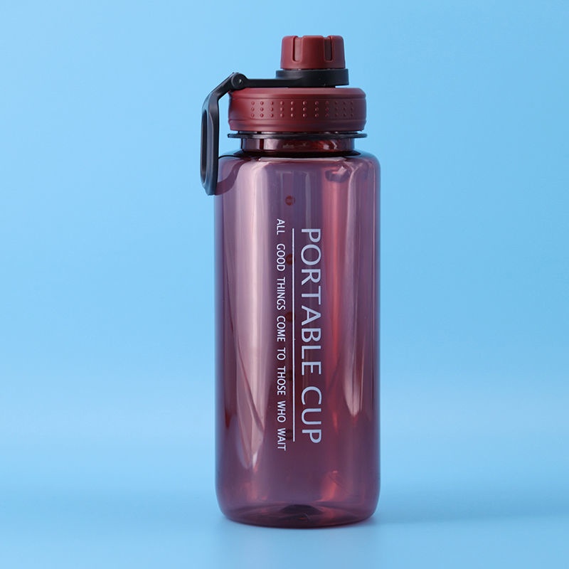 (LotusTea) 1000ML Sport Water Bottle Plastic Large Capacity Outdoor ...