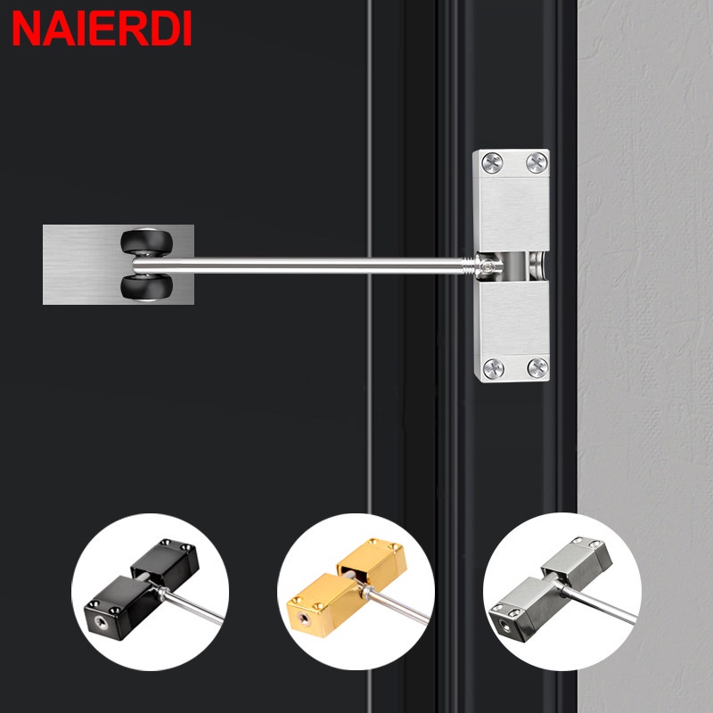NAIERDI Stainless Steel Automatic Spring Door Closer Door Closing ...