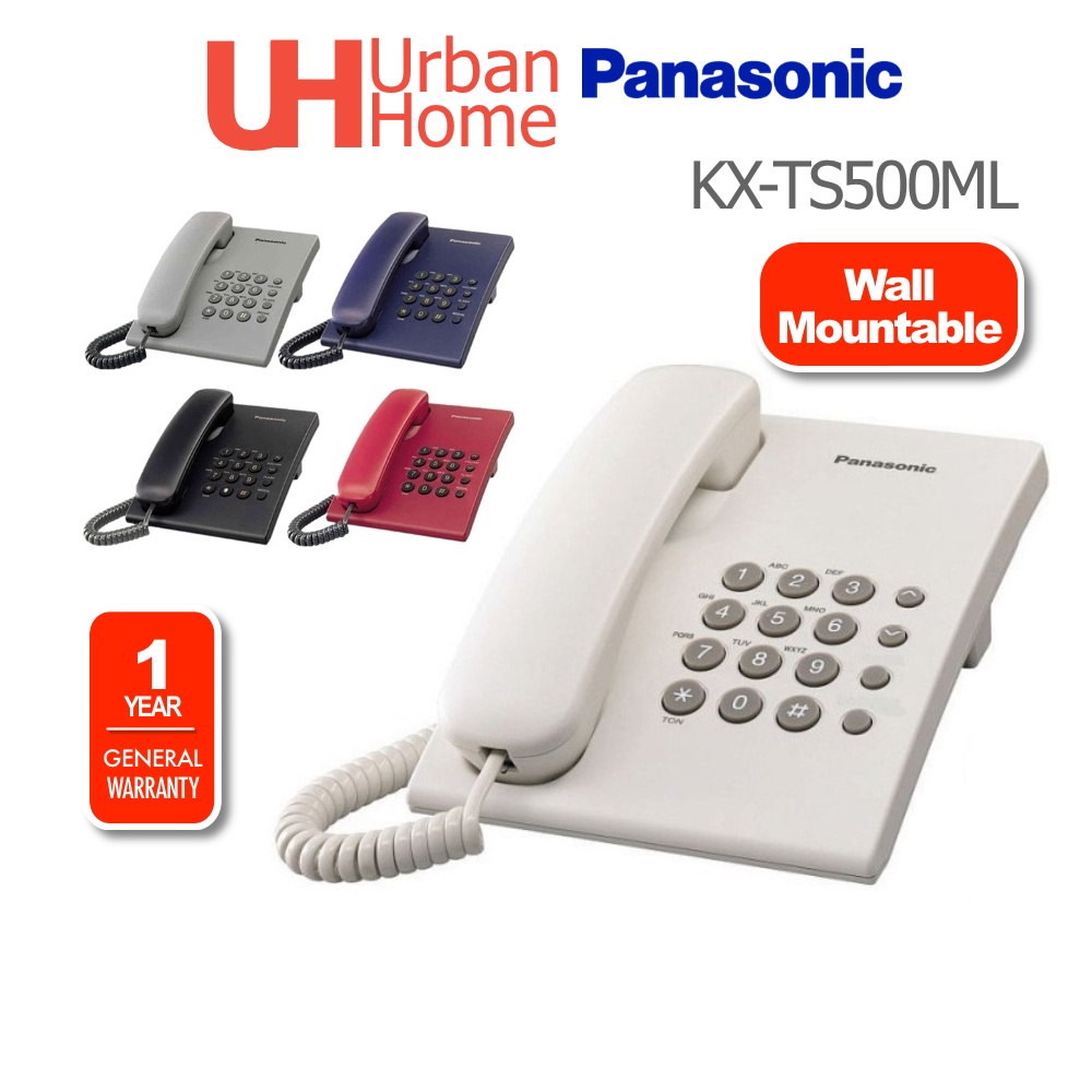 Panasonic Single Line Phone Set KX-TS500ML/KX-TS500 | Shopee Malaysia