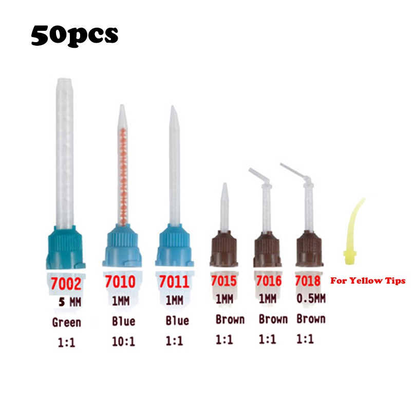 Dental Materials Oral Teeth Impression Mixing Intraoral Syringe Tips ...