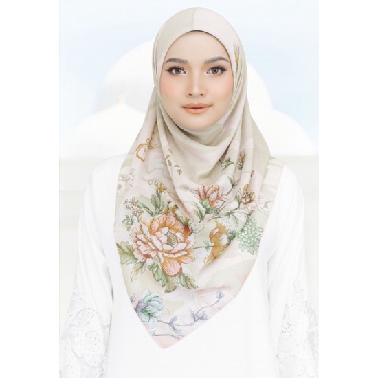 Minaz Hijab Blooming Adha Series (Madeena - Lime) | Shopee Malaysia