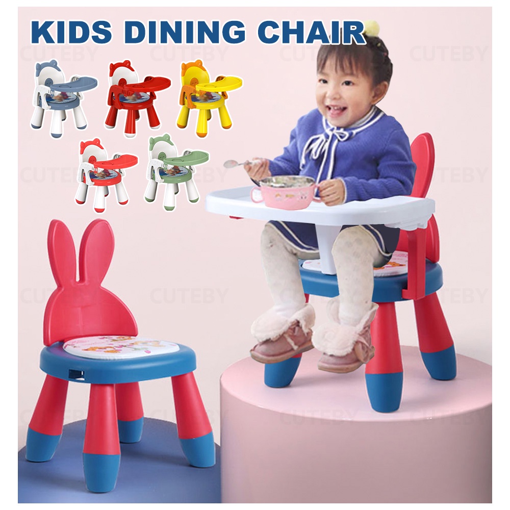KIDS DINING CHAIR Portable Feeding Chair with Food Tray & Sound Effect ...