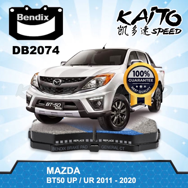 Bendix Front Brake Pad DB2074 Mazda BT50 UP UR 2011 2012 2013 2014 2015 ...