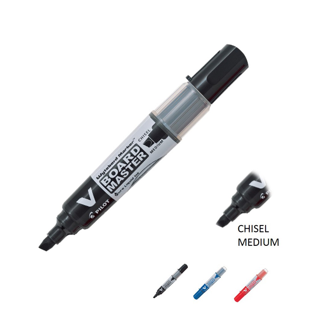 Pilot V Board Master Whiteboard Marker (Medium CHISEL) | Shopee Malaysia