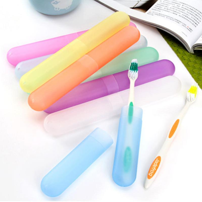 Portable Plastic Toothbrush Holder Box Case Container Organizer ...