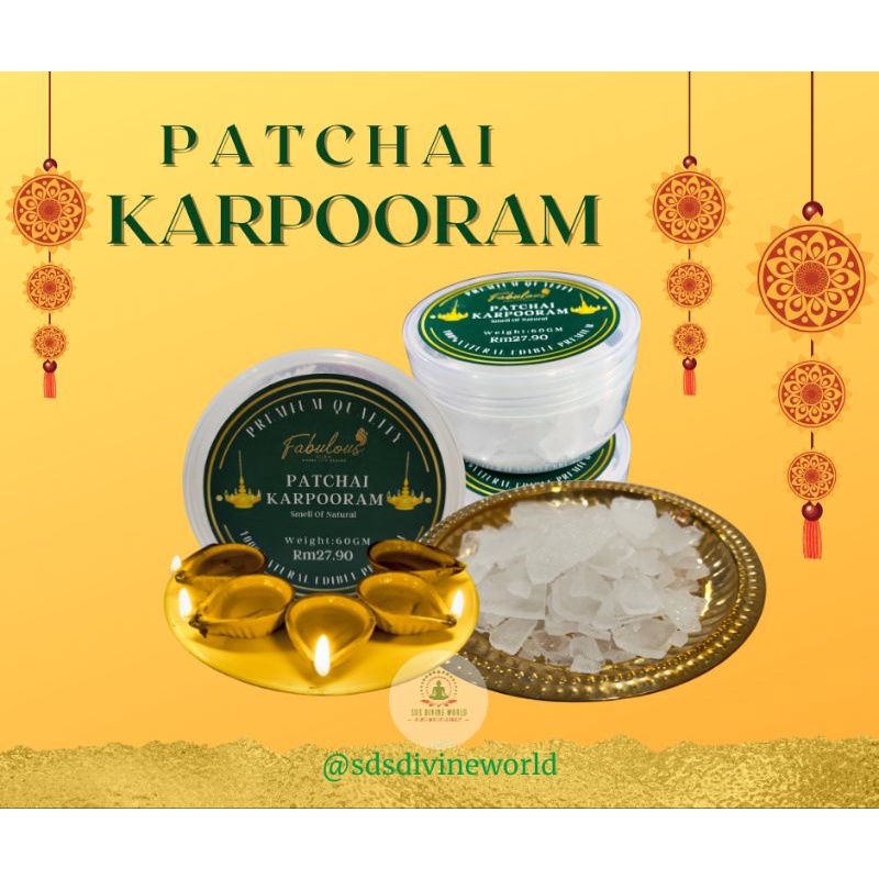 (Natural Fragrance)Fabulous Patchai Karpooram (Food Grade) | Shopee Malaysia