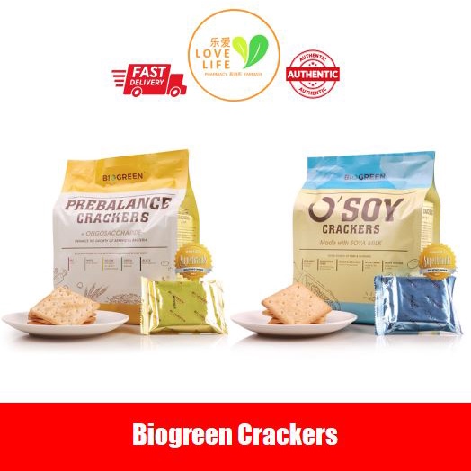 Biogreen (O’Soy /Prebalance ) Crackers 16x24G, 480G, o soy bio green ...