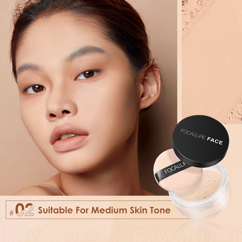 FOCALLURE Loose Setting Powder Matte Oil Control Long-lasting Makeup ...