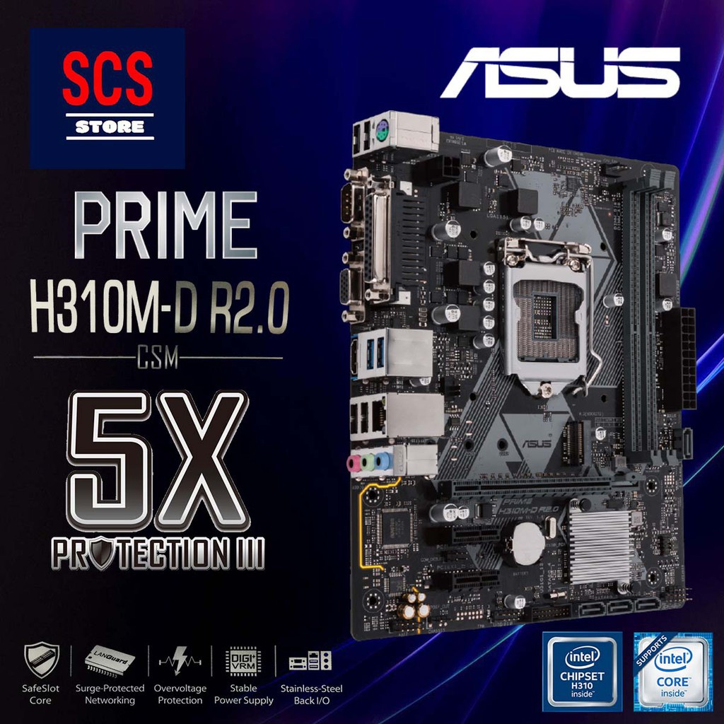 Asus Prime H310M-K R2.0/CSM / H310M-D LGA1151 Motherboard | Shopee Malaysia