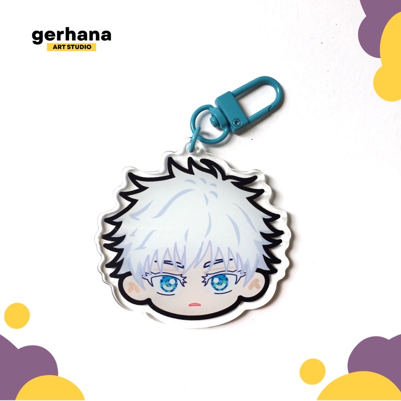 Jujutsu Kaisen Anime Chibi Acrylic Keychain | Gojo Nanami Yuji Nobara ...