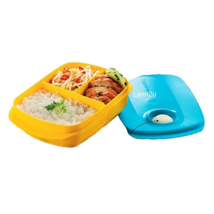 Tupperware Reheatable Divided Lunch Box (1) 1.0L | Shopee Malaysia