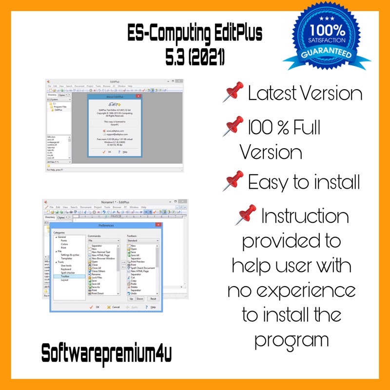 ES-Computing EditPlus 5.3 (2021) | Shopee Malaysia