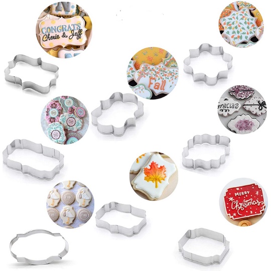 Cookie Cutter Fondant Cutter: Frame shape, for wedding cookies cutter ...