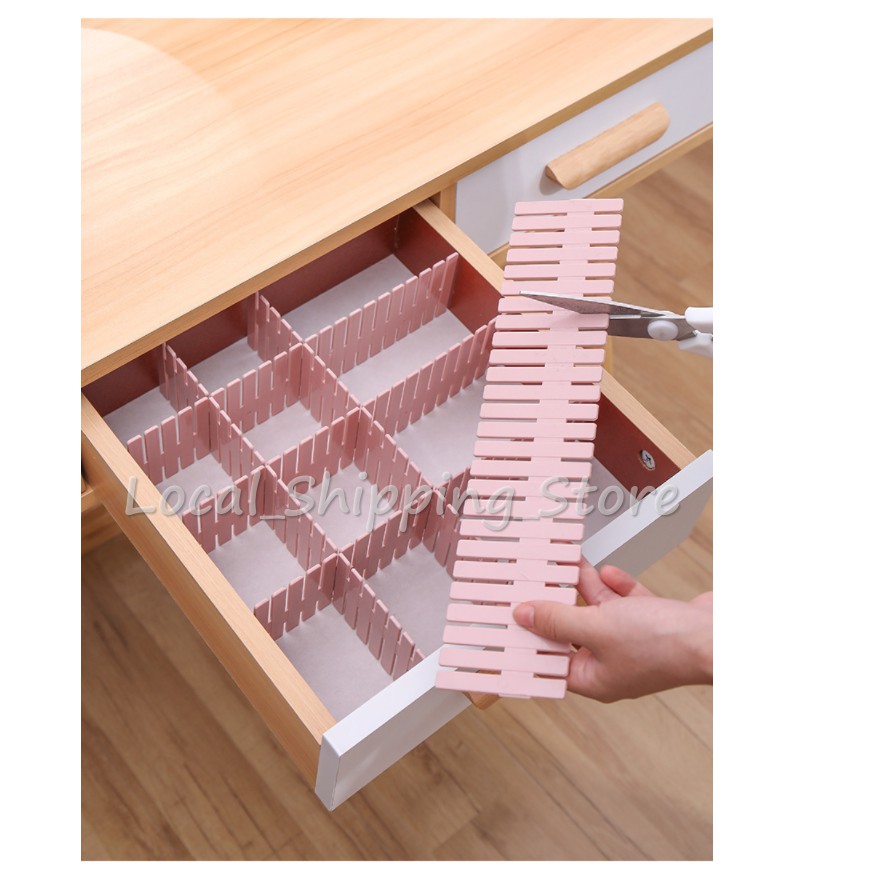 Drawer Divider Plastic Partition Classification Wardrobe Compartment ...