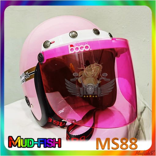 TOPI KELEDAR MS88 57CM HELMET SPECIAL COLOUR Merah Jambu (PINK ...