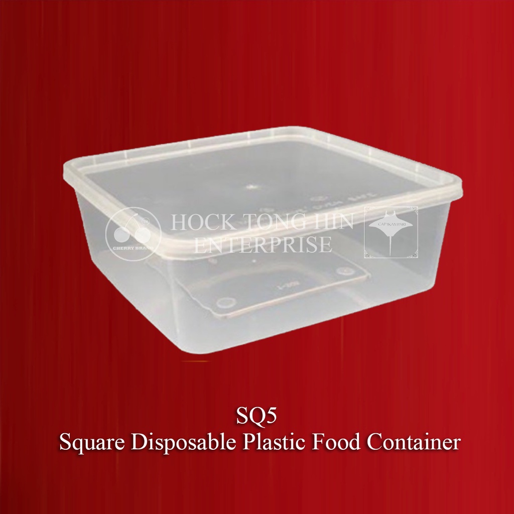 SQ5 Square Container with Lid * Bekas Plastik 2500ml | Shopee Malaysia