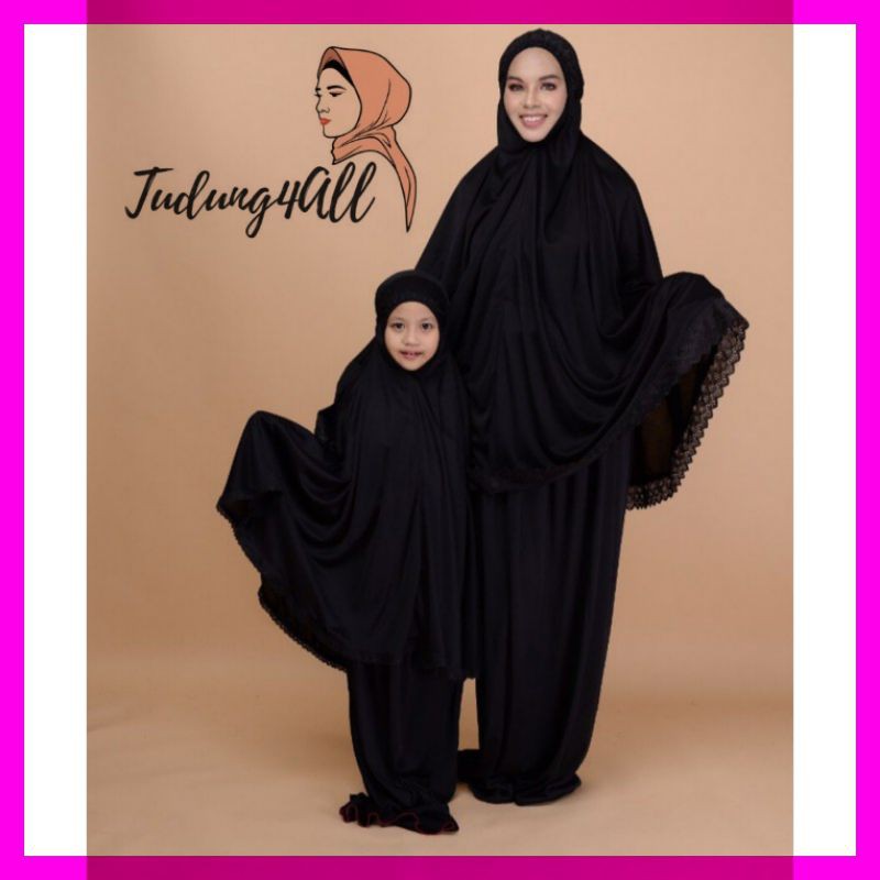 TELEKUNG LACE HITAM (1Y HINGGA DEWASA) | Shopee Malaysia