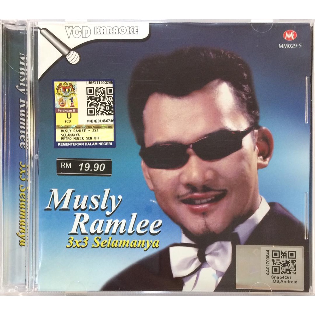 MUSLY RAMLEE-3x3 Selamanya (MTV KARAOKE VCD) | Shopee Malaysia