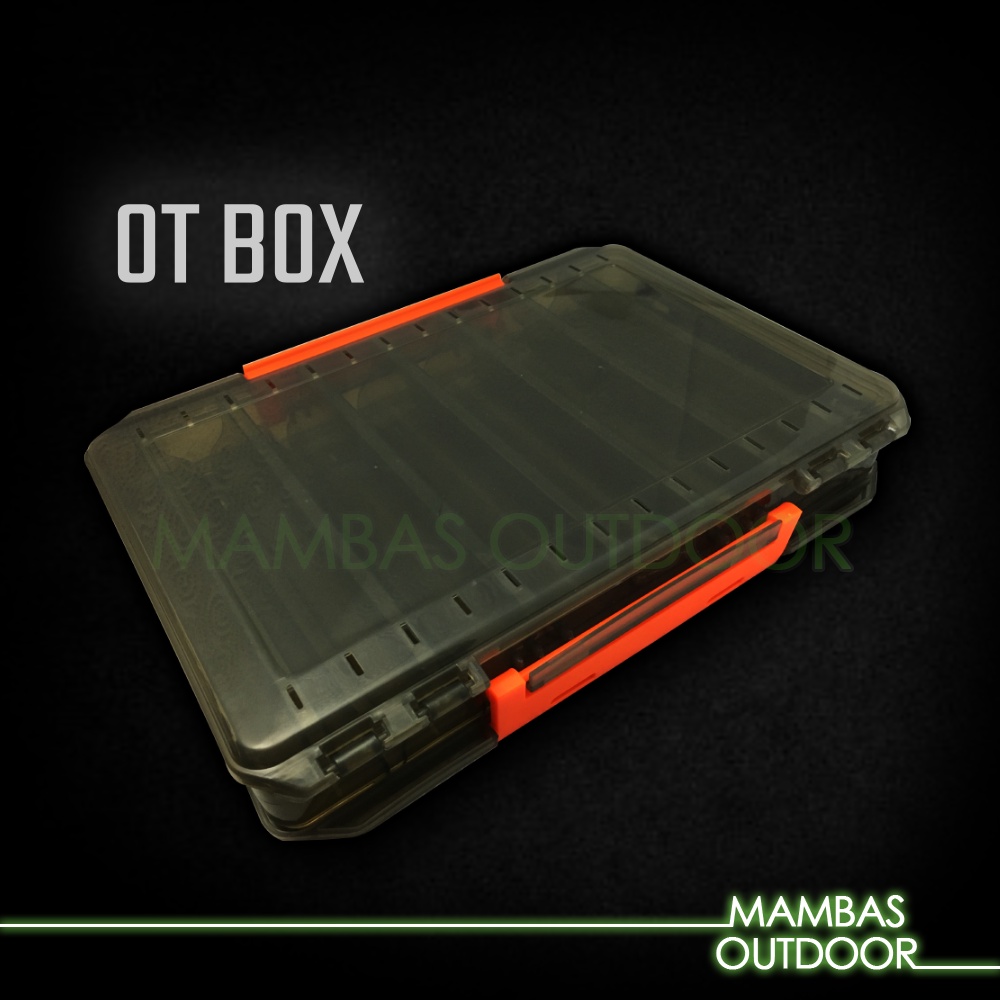 Mambas OT Box Fishing Lure Tackle Tool Box 2 Sided Compartments Pancing ...