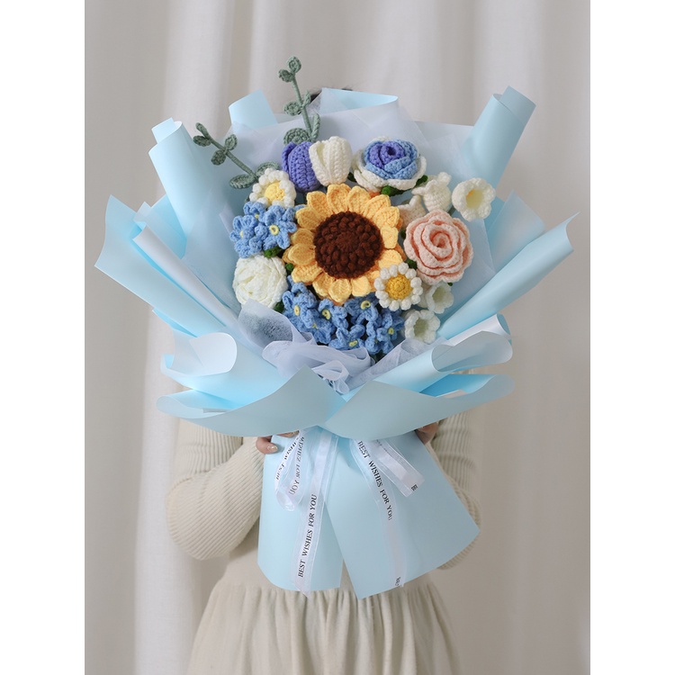 DIY CROCHET FLOWER SET (SELF DIY SET) | Shopee Malaysia
