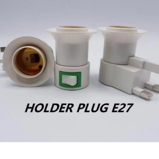 E27 PLUG IN HOLDER / SOCKET LAMPU / LAMPU DINDING / LAMPU TIDUR ...