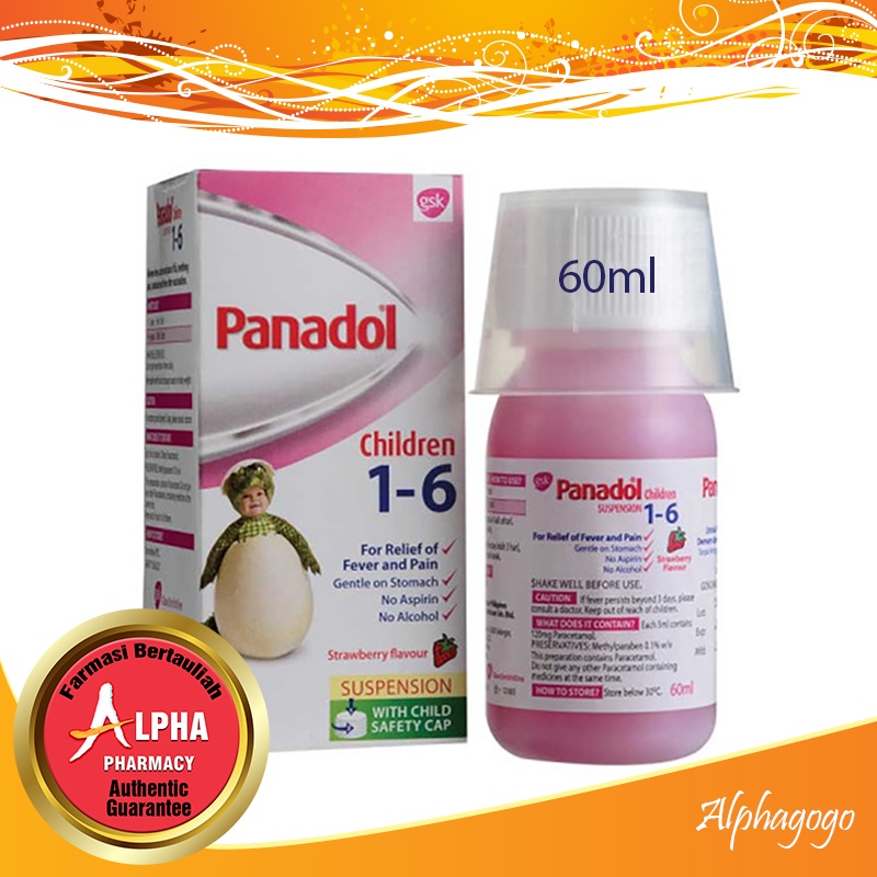 Panadol Children 250mg Age 1 years + Orange Flavour / 1-6 (Suspension ...