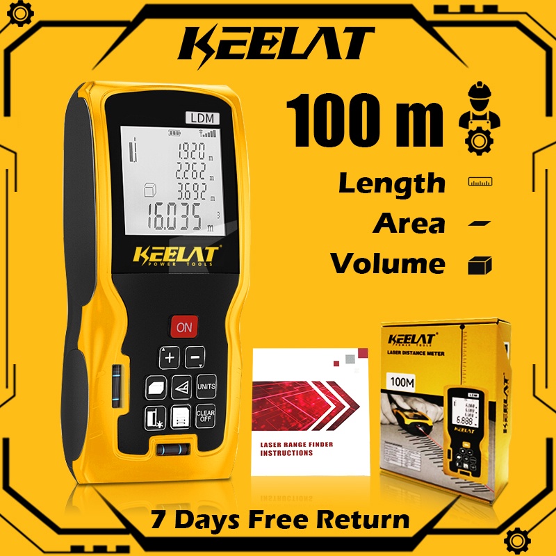 KEELAT 100 Meters Infrared Digital Laser Rangefinder Portable Laser ...