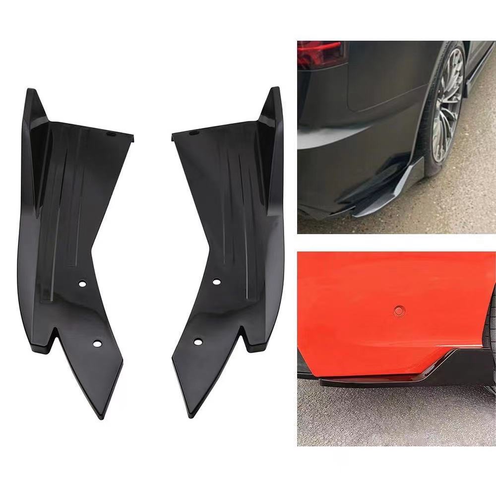 Universal Rear Bumper Lip Diffuser Winglet Wings Anti-crash Modified ...