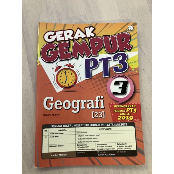 PT3 SEJARAH GEOGRAFI KOMSAS Reference Book Exercise book Sasbadi Buku ...