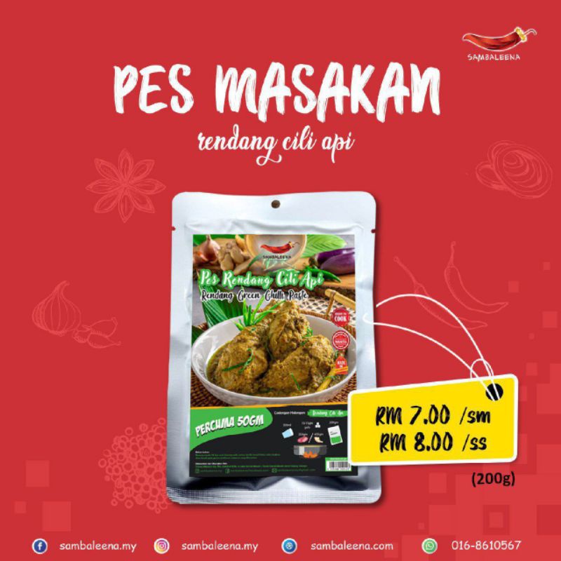 Pes Rendang Cili Api (200gm) | Shopee Malaysia