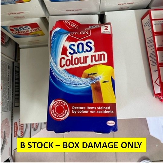 B Stock - Dylon SOS Color Run Remover 1 box ( 2 packet x 75ml ...