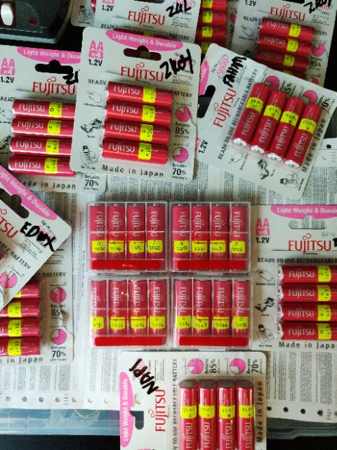 Fujitsu Pink AA Battery 1.2V - 950mah (Break-In Up To 1000+mah ...