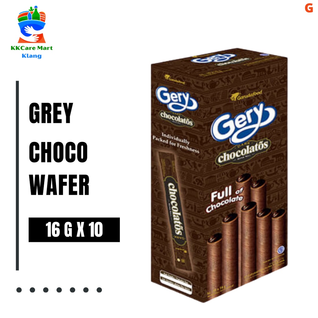 Gery - Chocolate Wafer Roll 10pcs x 16g | Shopee Malaysia
