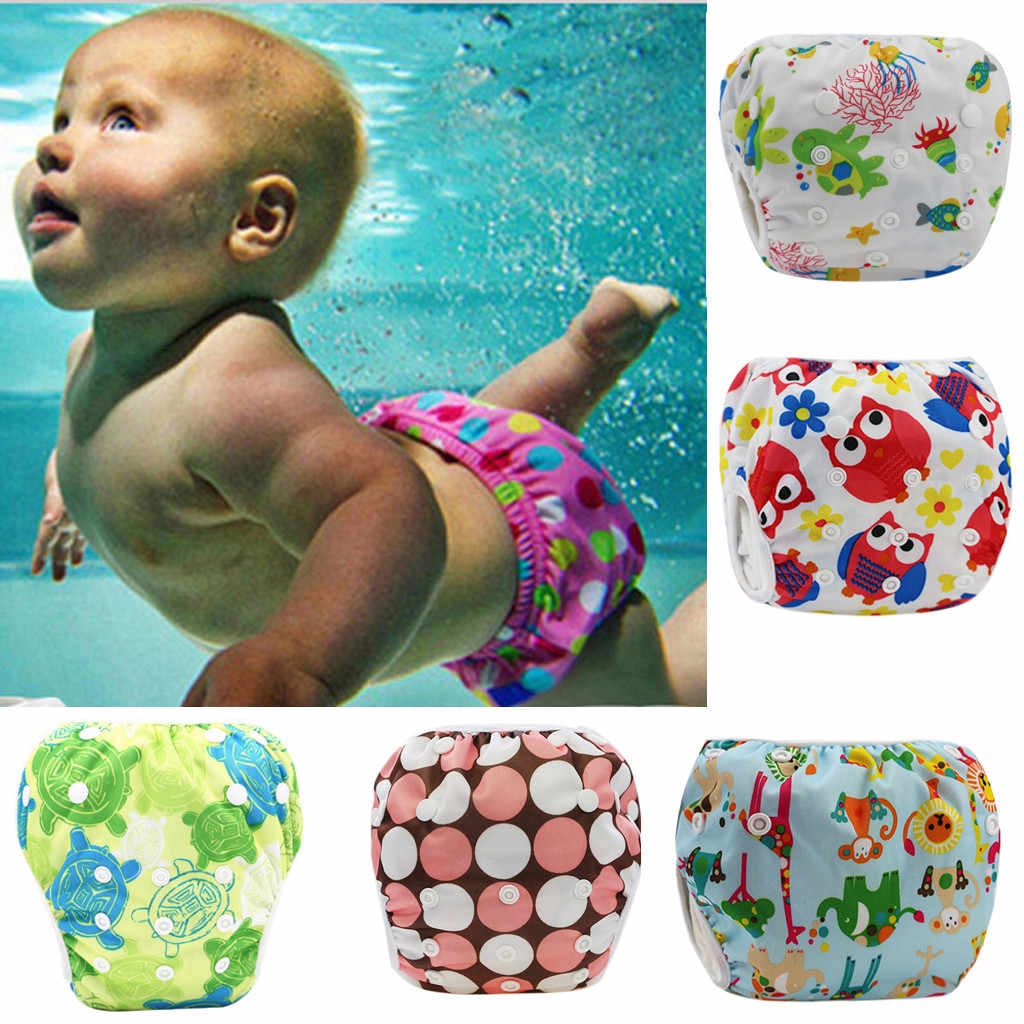 Baby Swim Waterproof Diaper Adjustable Swimming Diaper Pool Pant ...