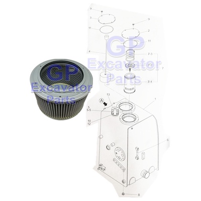 SK200-10 / SK210-10 HYDRAULIC EXCAVATOR HYDRAULIC OIL TANK SUCTION ...