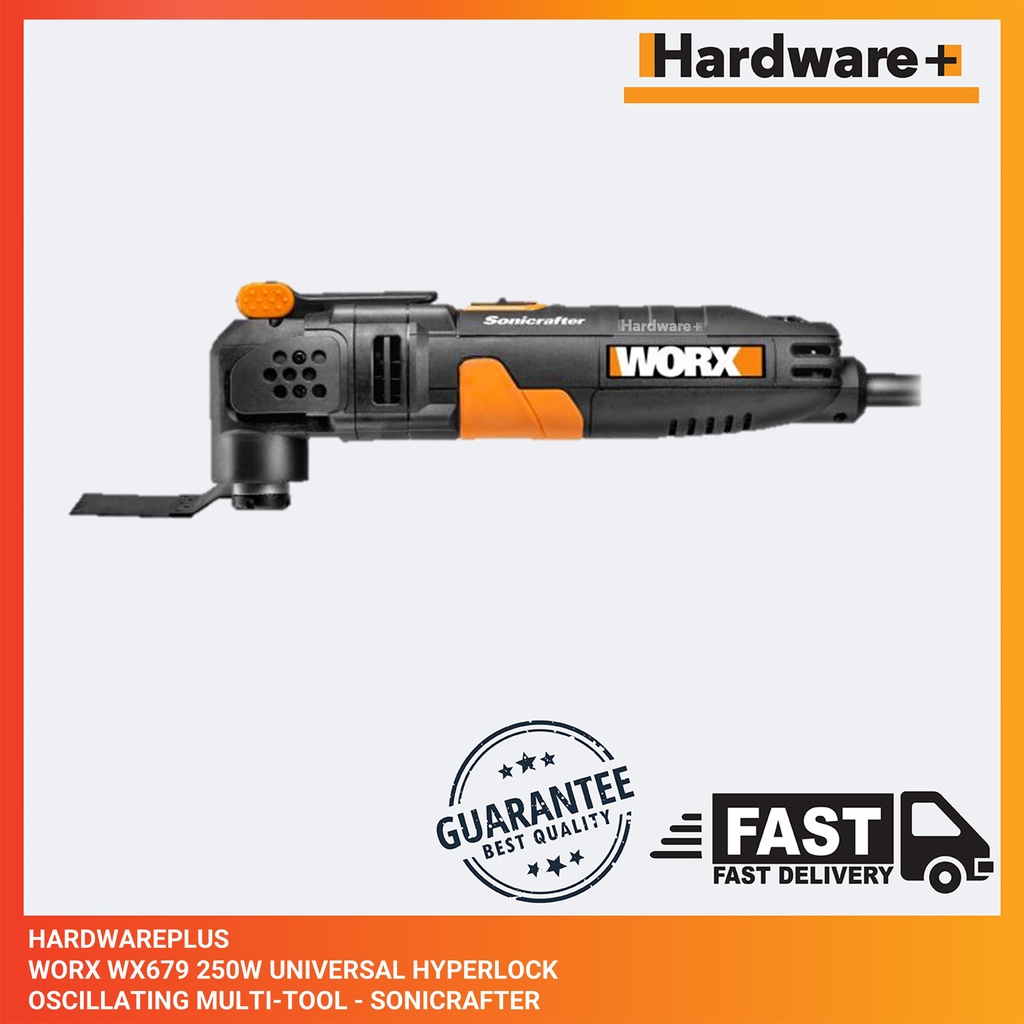 [HARDWAREPLUS] WORX - WX679 250W Corded Universal Hyperlock Oscillating ...