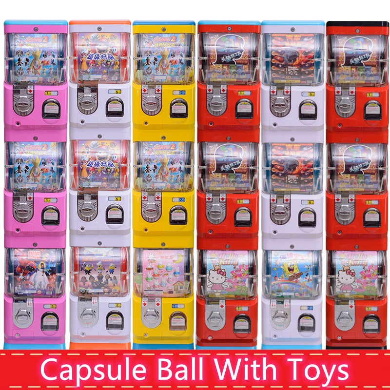 🇲🇾 🏆Hot Selling🔥 50 Design 48-75mm Lucky Capsule Ball With Toys Doll ...