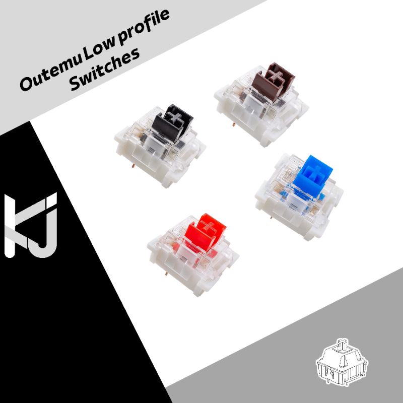 【Ready Stock】 Outemu Low Profile Switches 3pin for Mechanical keyboard ...