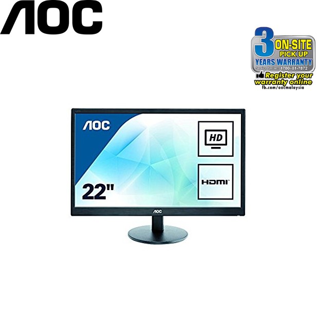 AOC E2270SWDN/68 22 inch FHD,TN Monitor | Shopee Malaysia
