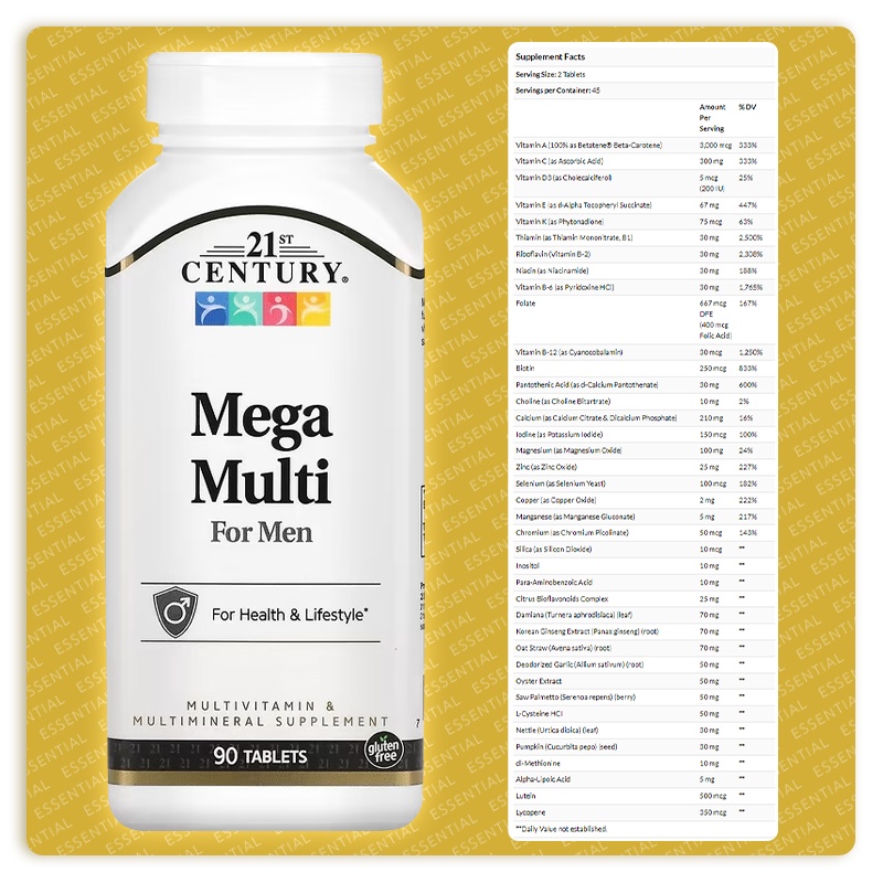 [Ready Stock] 21st Century Mega Multi Multivitamin & Multimineral 90 ...