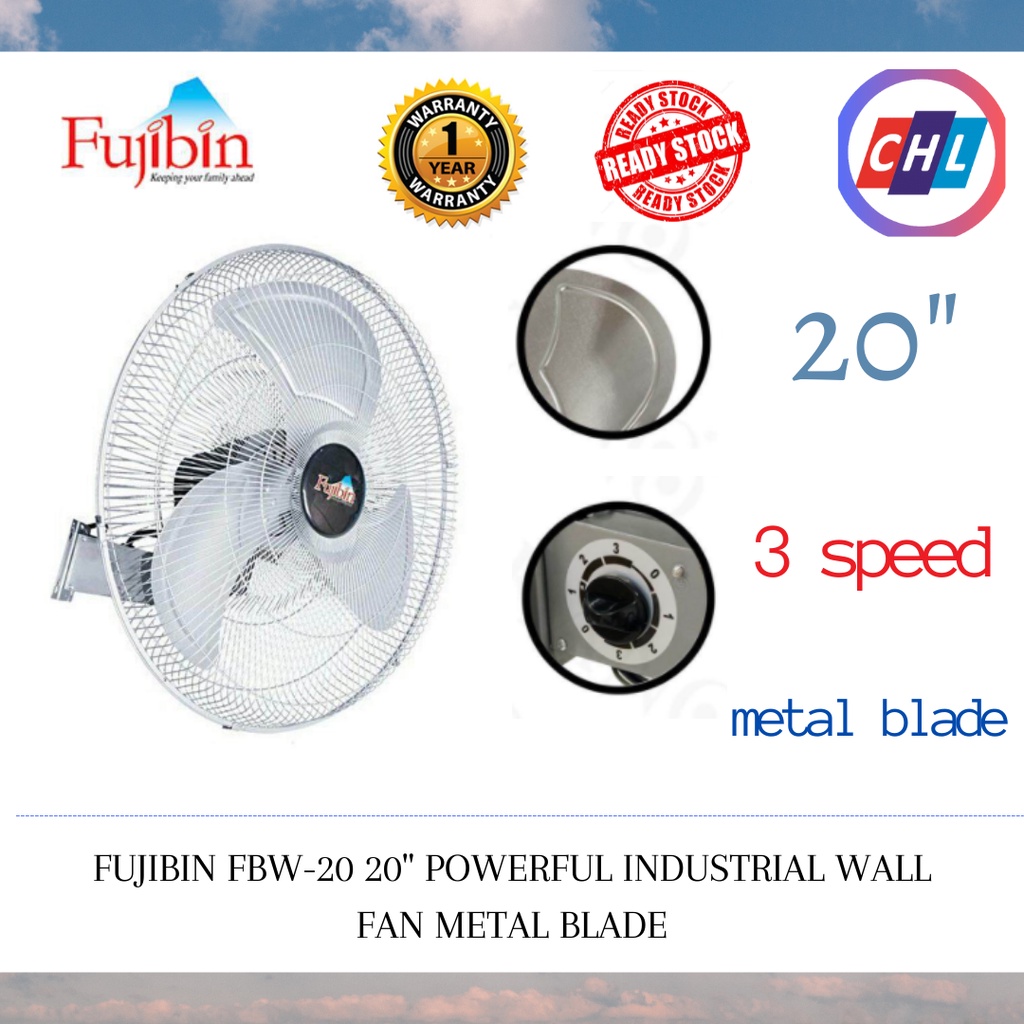 Fujibin 20” Powerful Industrial Wall Fan FBW-20 | Shopee Malaysia